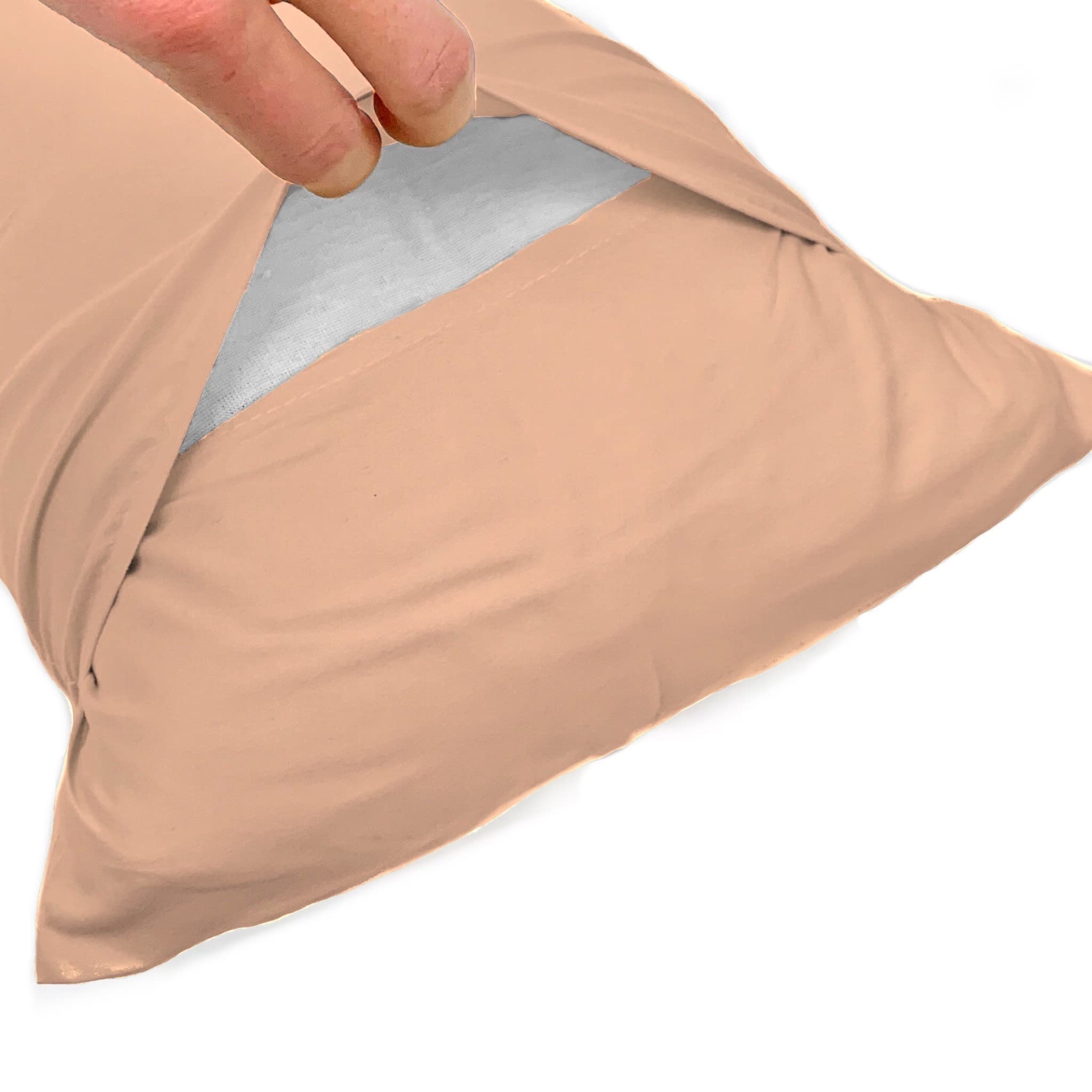 Sacred Thread Travel Pillowcase Set of 2-12"x16" - Rayon Made from Bamboo - Envelope Closure - Small Pillowcase for Baby, Travel, Shams, Toddler, and Throw Pillows - Silky Soft (White)