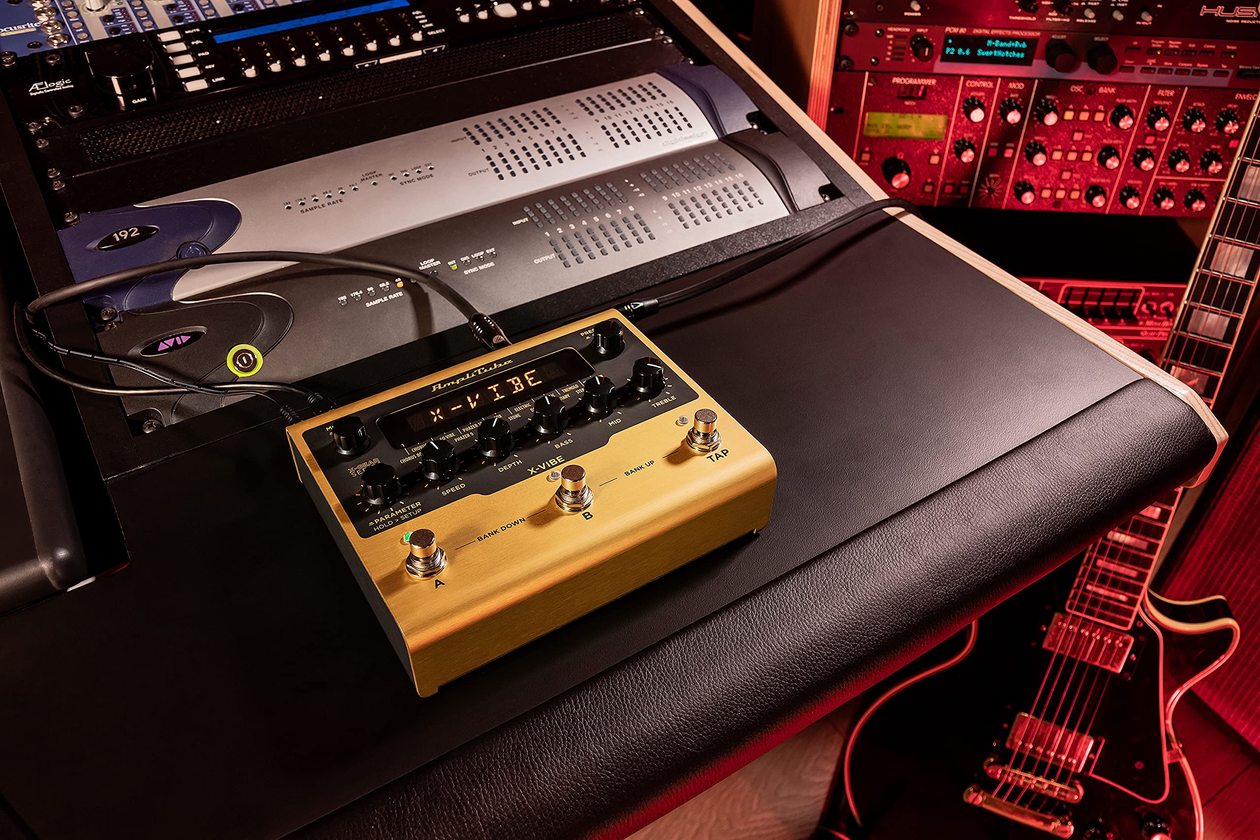 IK Multimedia AmpliTube X-VIBE Yellow Modulation Pedal, 16 iconic effects, true stereo, software integration