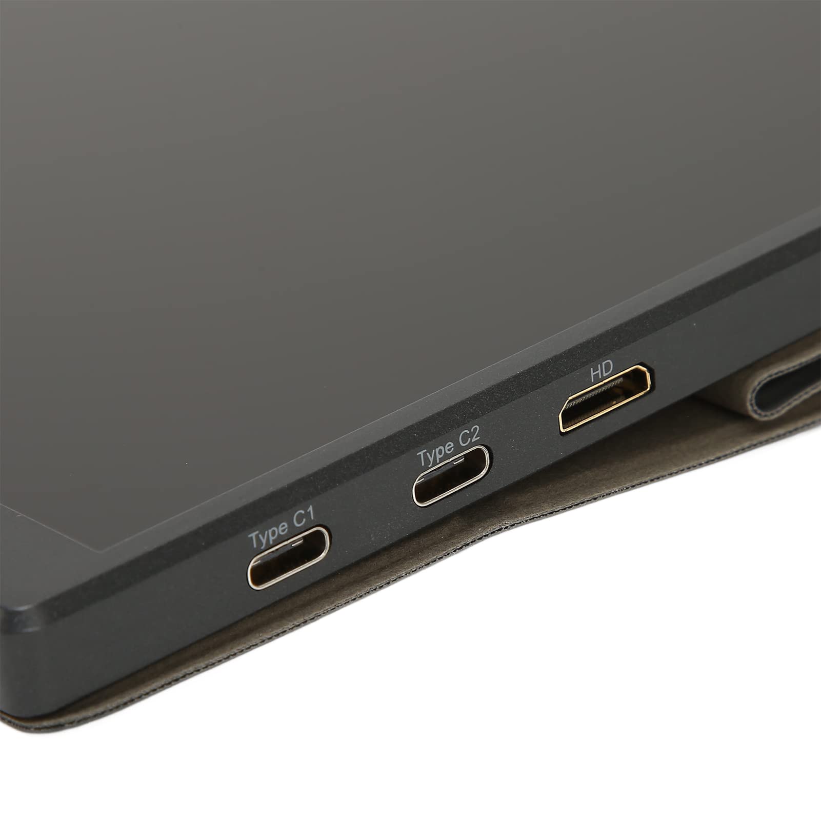 Small Screen Builtin Speakers FHD IPS Screen Portable 1920x1280 IPS Screen with PU Leather Case for Gaming