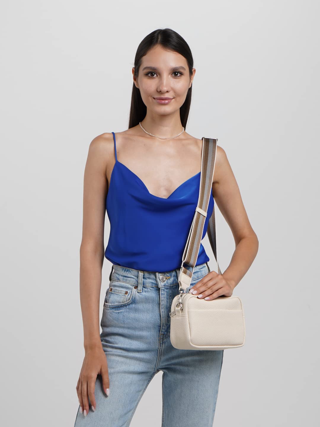MABROUC Shoulder Handbag Purses for Women, Vegan Leather Crossbody Bag for Ladies and Girls with Adjustable Strap(beige2)