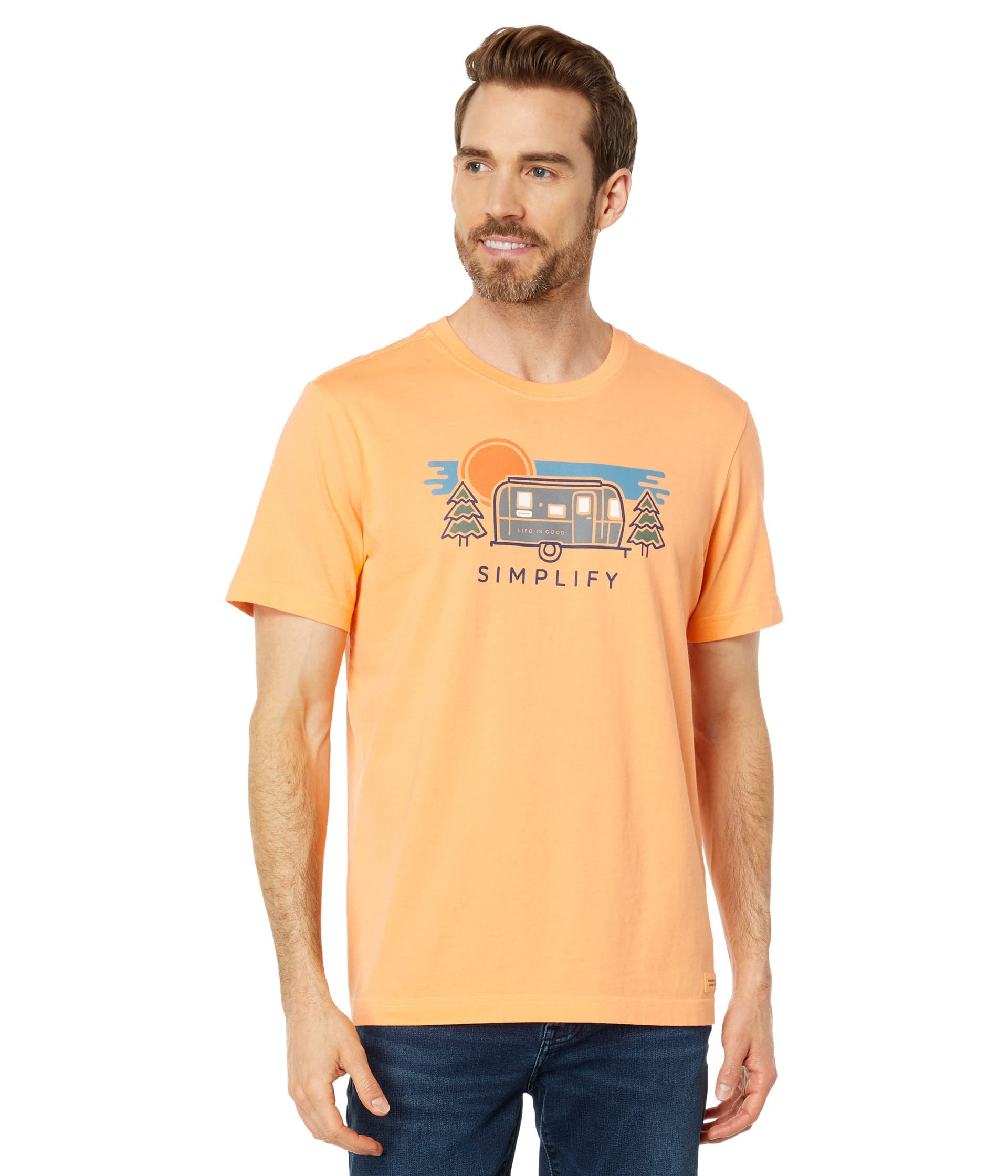 Life is Good Simplify Camper Crusher™ Tee Canyon Orange 3XL