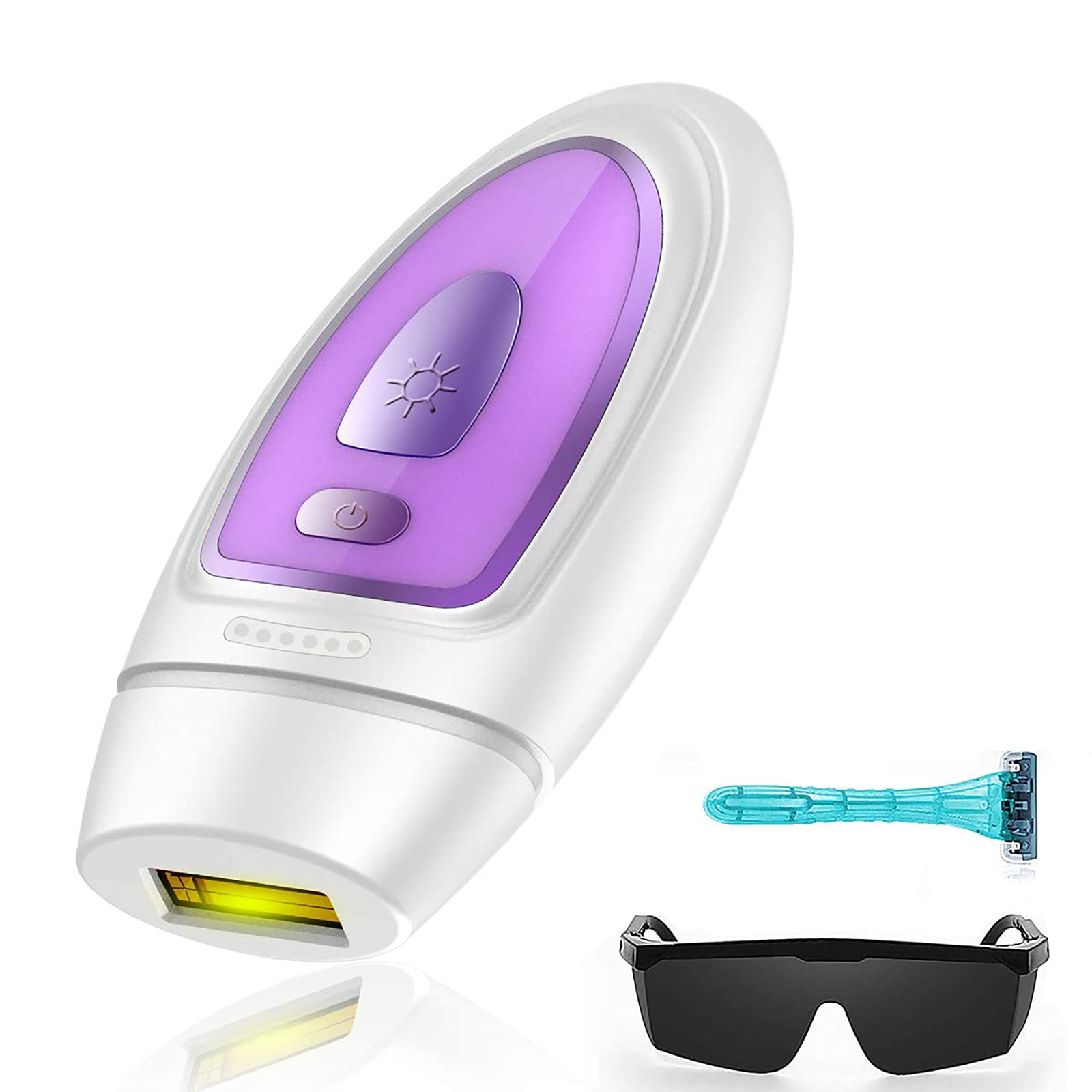 Laser hair removal for Women,Permanent Hair Removal Device with 999900 flashes. (purple)