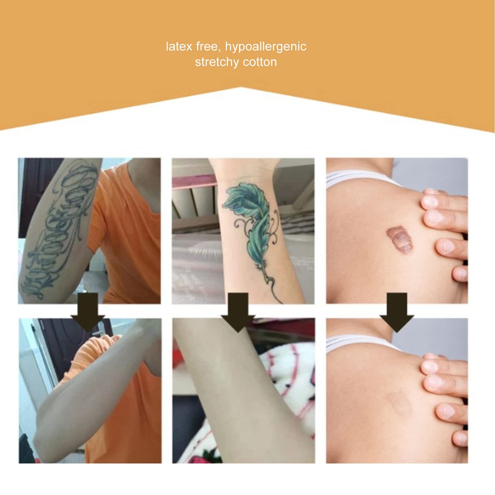 Scar Cover Stickers,2 Boxes Skin Concealing Tape,Waterproof Latex Free Tattoo Cover Up Sticker,Soft Breathable Tattoo Flaw Conceal Patch