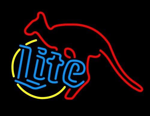 Queen Sense 10" Vivid Millers Lite Kangaroo LED Sign Light Lamp Cute Bright Neon Wall Decor NST247
