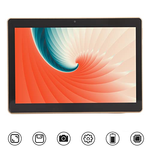 PUSOKEI 128GB Black Busniess Tablet, 10.1 Inch 1960x1080 IPS Display/Android 11/3G Dual SIM Network/2.4G 5G WiFi/8800mah USB C Rechargeable/5MP 13MP Camera/10Inch 6G RAM Tablet PC(Black)