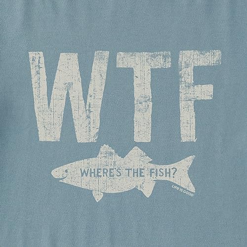 Life is Good WTF Crusher-Lite™ Tee Smoky Blue XL
