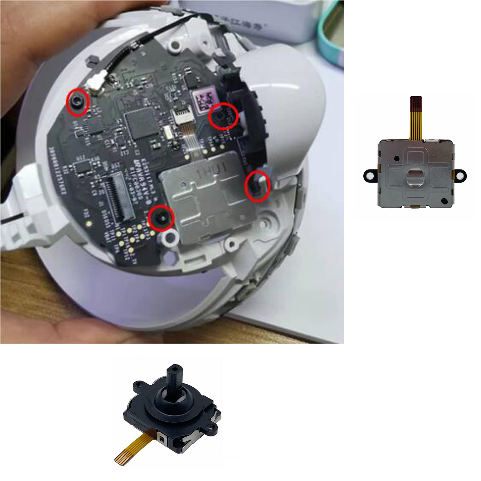 Onyehn 2pcs 3D Analog Joystick Replacement for Meta/Oculus Quest Joystick Controller(Left/Right Analog Thumb Stick Control Sensor Module),VR Replacement Joystick Analog Repair Kit