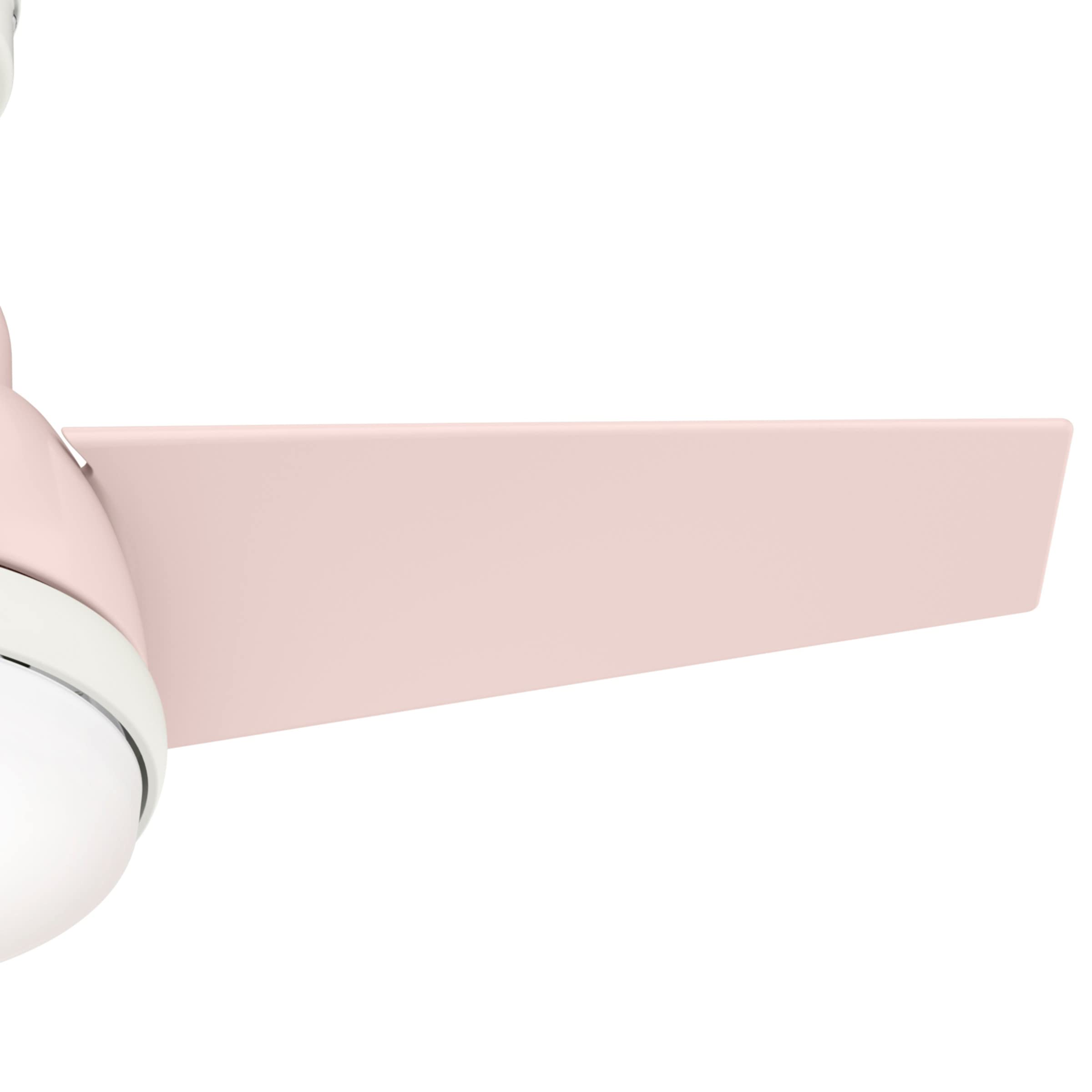 Hunter Valda Indoor Ceiling Fan with LED Light and Remote Control, 36", Blush Pink
