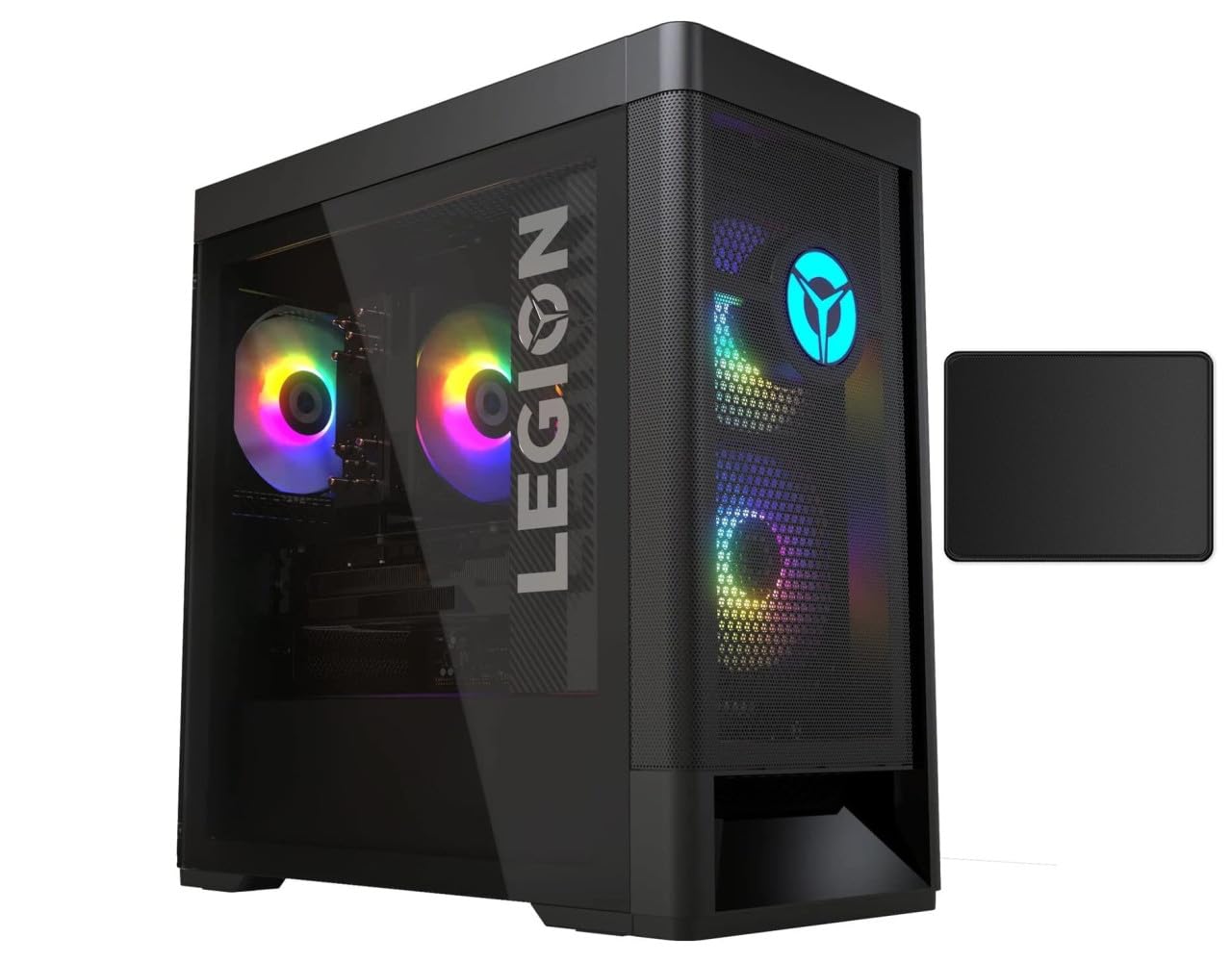 Lenovo Legion Tower T5i Gaming Desktop | Intel Core i7-11700 Processor | 32GB RAM | 1024GB SSD | NVIDIA® GeForce RTX™ 3060 Ti 8GB GDDR6 | Windows 11 Pro | Black | Bundle with Mouse Pad