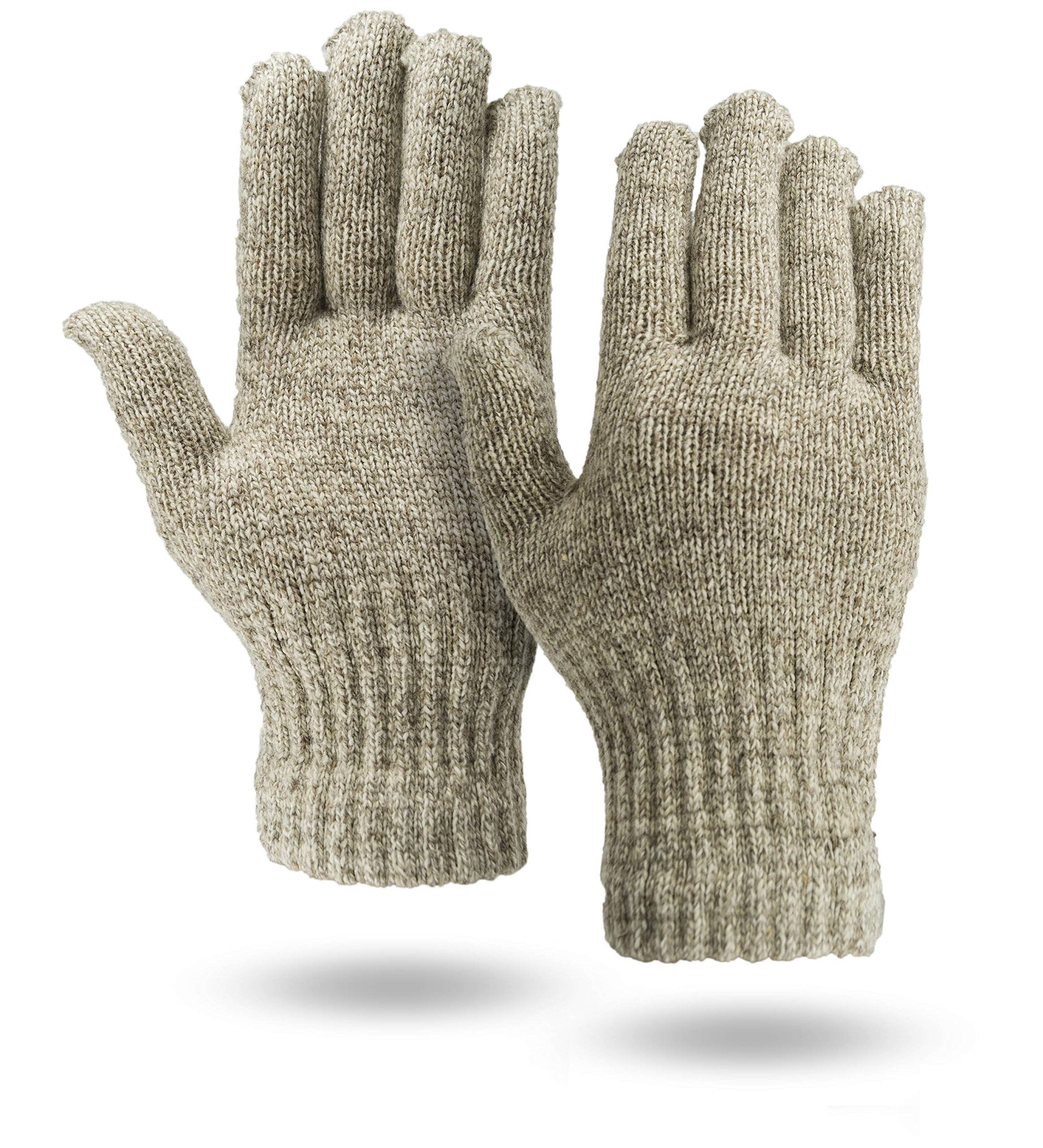 Illinois Glove Company Ragg Wool Gloves Made in the USA Style 350 (Large)