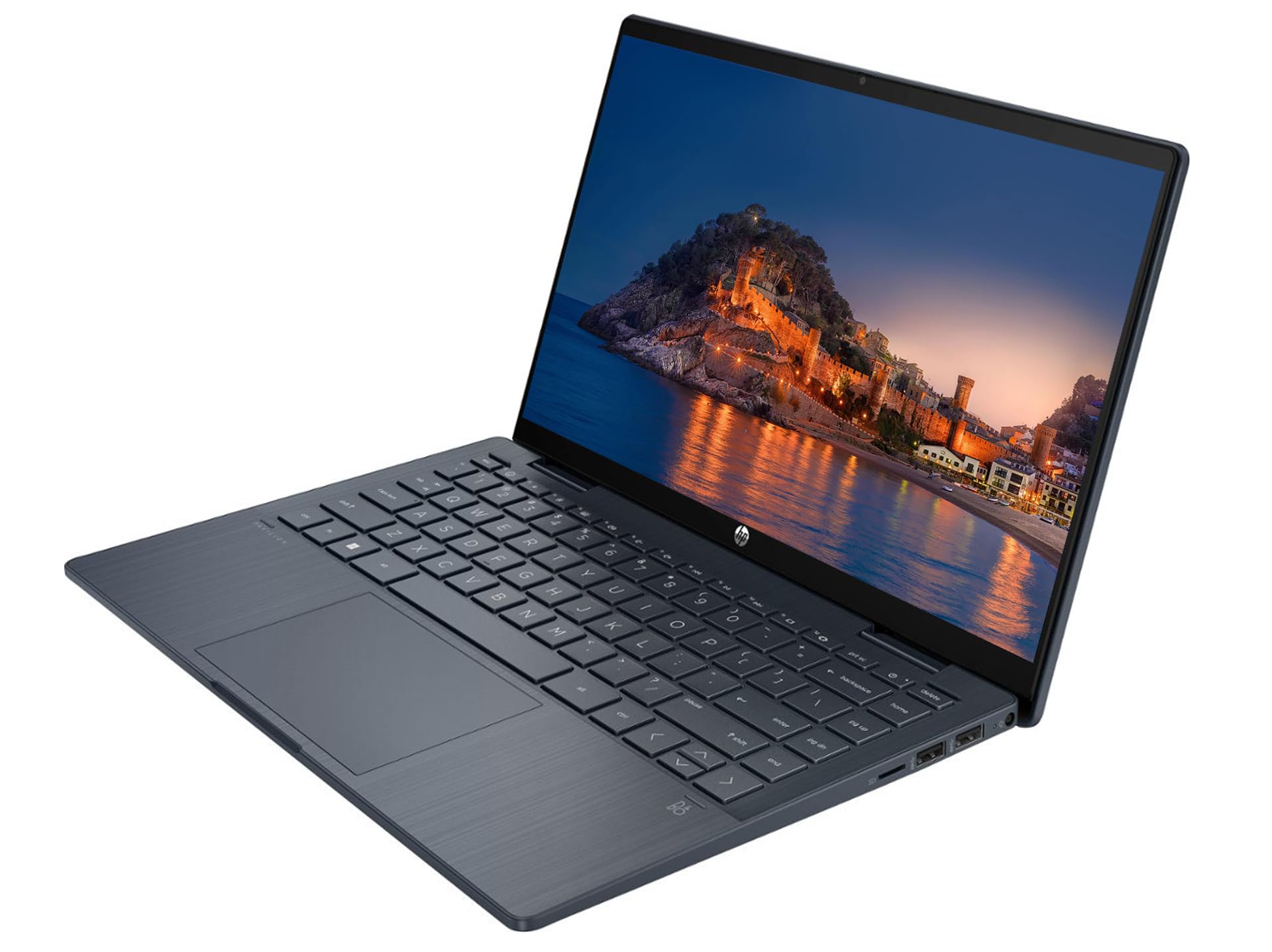 HP 2023 Pavilion 2-in-1 14" FHD Touchscreen Laptops for Student & Business, Intel 12th Gen Core i3-1215U, Up to 4.4 GHz, 8GB RAM|512GB SSD, Long Battery Life, USB-C, Windows 11, Blue, ROKC HDMI Cable