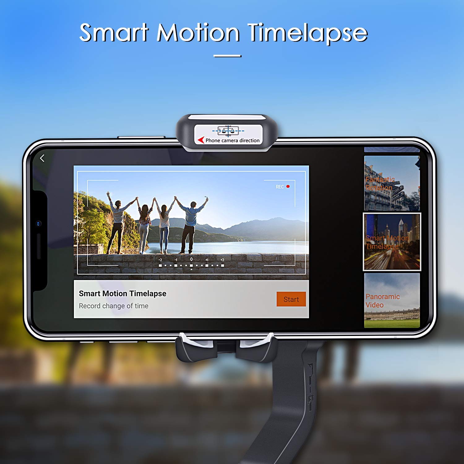Hohem iSteady X Gimbal Smartphone Gimbal Stabilizer 3-Axis Gimble Moment Story 270° Roll Inception Mode Compatible with iPhone 14/13/12/11 Mini/Plus/Pro/Max & Android Smartphones (Black)