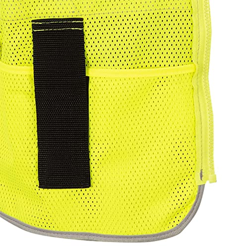 Pioneer Safety Vest for Men β Hi Vis Reflective Mesh Neon with 8 Pockets, Zipper Closure for Construction, Traffic, Security Work β Orange, Yellow/Green, V1025260U