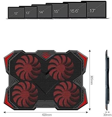 Laptop Cooling Pad Laptop Cooler Stand with 4 Quiet Fans Laptop Cooling Fan for 12-17 Inch Gaming Laptop Computer Cooling Pad