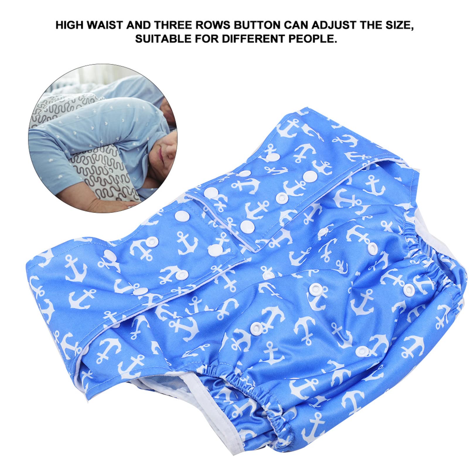Reusable Adult Diaper, Adult Diapers Men Cloth Diaper Reusable Washable Adjustable Large Diaper Adjustable Diaper Cloth(Z7)