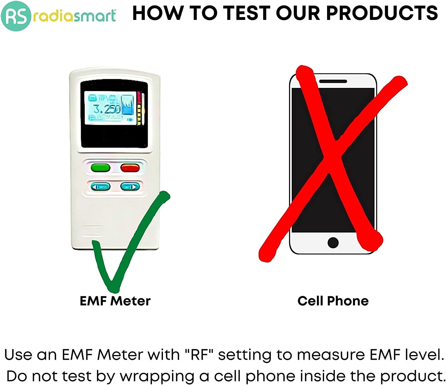 Radia Smart EMF Protection Slouch Beanie, 5G Anti-Radiation, RF Shielding, WiFi Radiation Protection, Brain Coat, Black