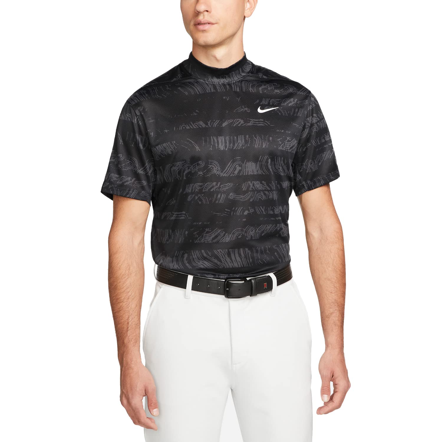 Nike Dri-FIT ADV Tiger Woods Men's Mock-Neck Golf Polo Shirt (as1, Alpha, l, Regular, Regular)
