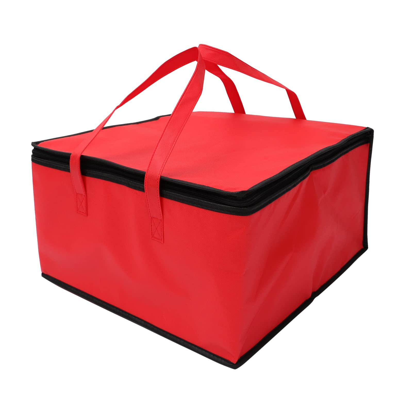 PACKOVE Large pizza warmer bags Food Bag Insulated Food Thermal Bag Aluminum Pizza Bag Grocery Tote Bag Foldable Picnic thermal pizza bag Organizer warmer bags