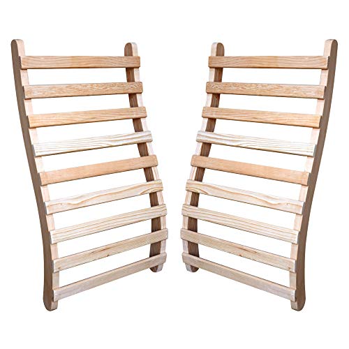 Radiant Saunas SA5059 Universal Set of 2 Sauna Backrest, Natural