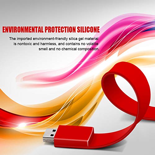 LUOKANGFAN LLKKFF Computer Data Storage 8GB USB 2.0 Fashion Bracelet Wristband U Disk (Black) (Color : Red)