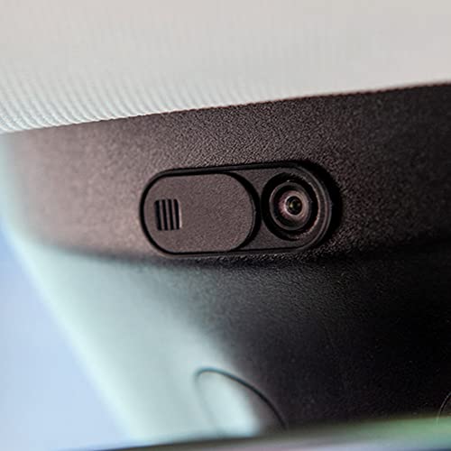 RESVIO 2Pcs Interior Camera Privacy Webcam Cover Compatible with Tesla Model 3 Y Accessories Black