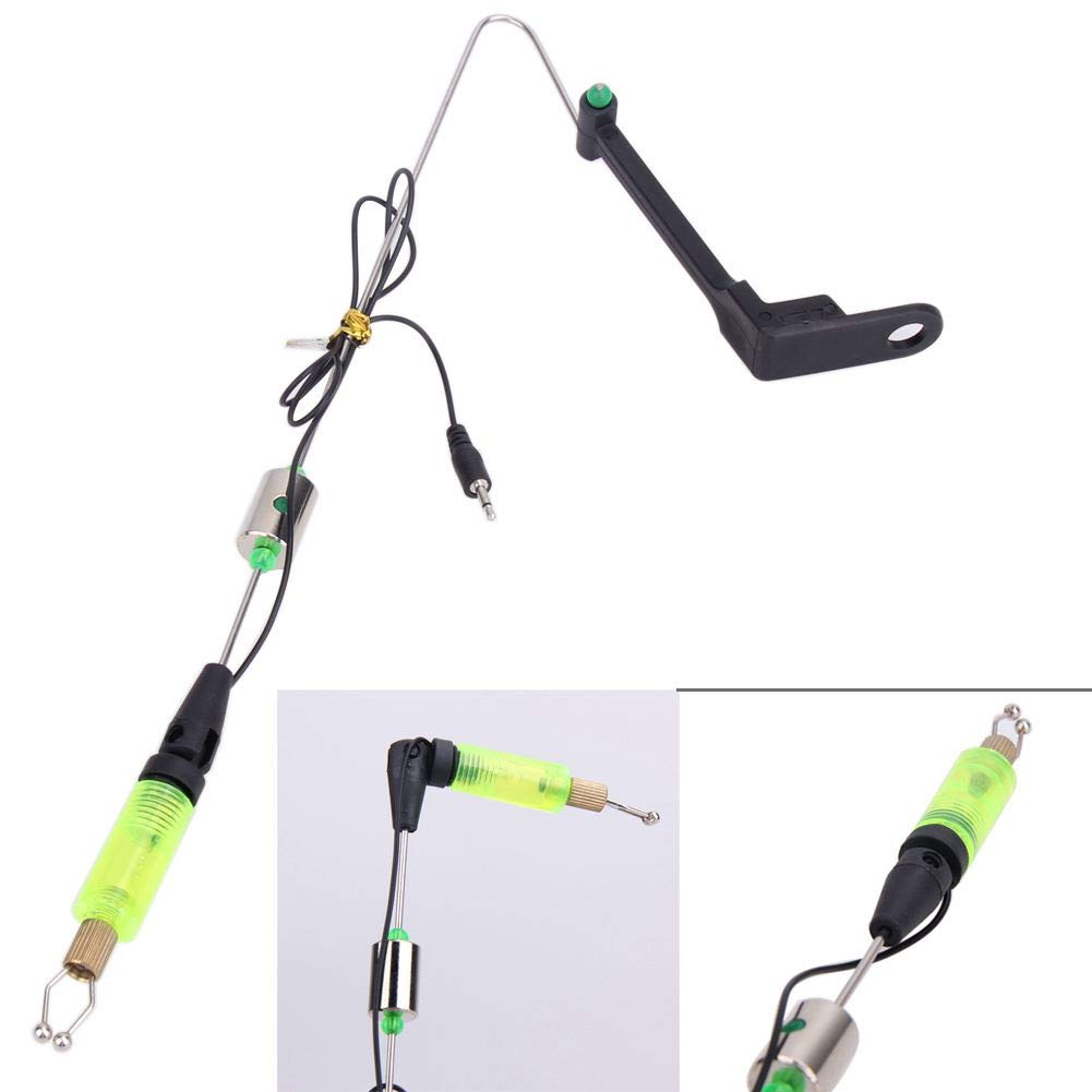 Misaso Fishing Fishing Bite Alarm Hanger Swinger LED Illuminated Indicator Durable Fish Tools Accessories Fishing Tool 2#