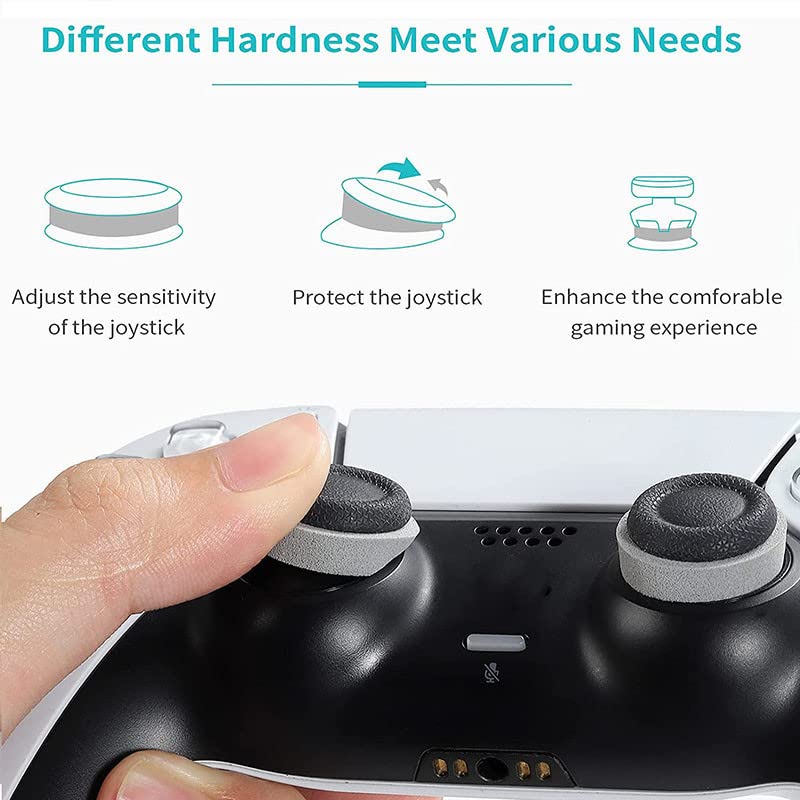 Precision Rings Compatible for Switch Pro/PS4/XBox One, Game Console Thumbstick Rings Aim Target Assist Motion Sponge Rings Gaming Controller Shock Absorber Analog Stick Rings Accessories