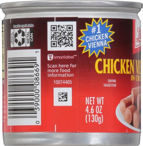 Libby's Chicken Vienna Sausage in Chicken Broth, Canned Sausage, 4.6 OZ