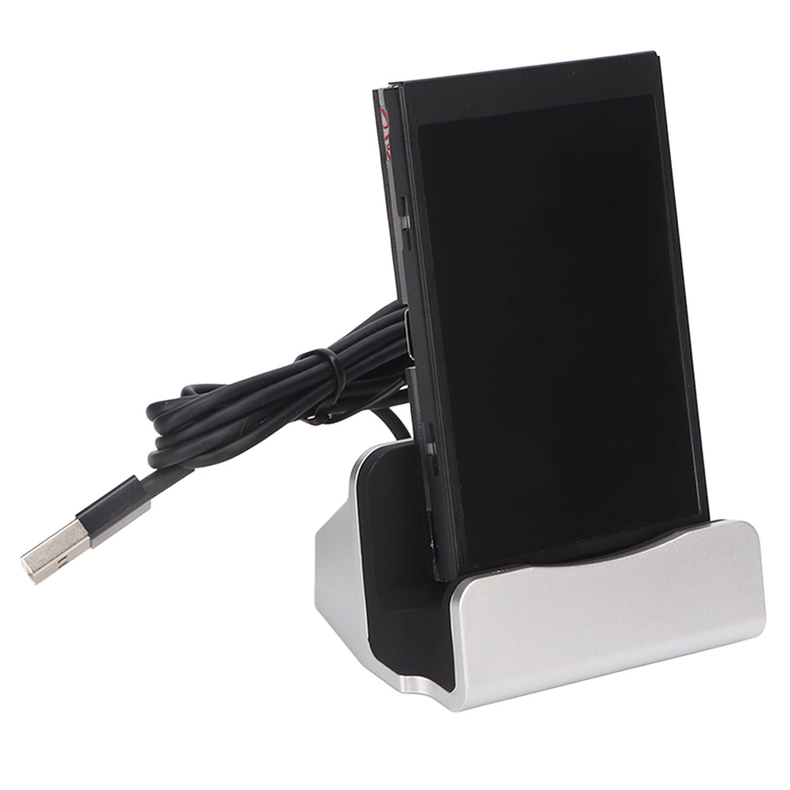PC Temperature Display, 3.5in Computer Temp Monitor USB C Full View Auto Off for Desktop (Black Set)
