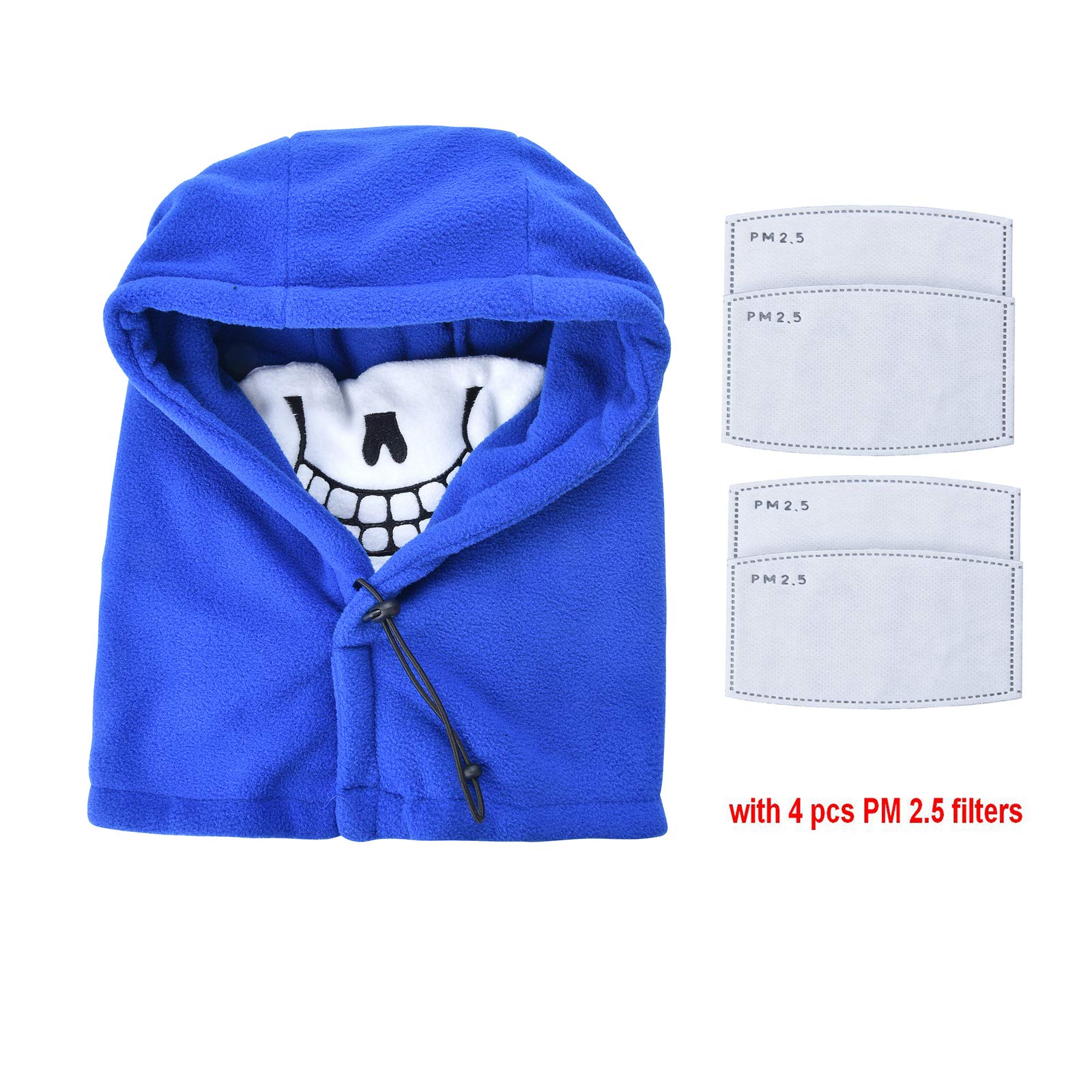 Kids Winter Face Mask Balaclavas Hat Boys Girls Skiing Riding Cold Weather Balaclava Snow Mask (Blue2)