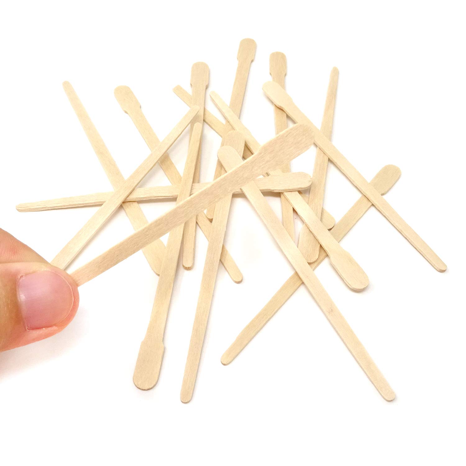Honbay 400PCS Wood Wax Spatulas Applicator Sticks for Hair Eyebrow Removal
