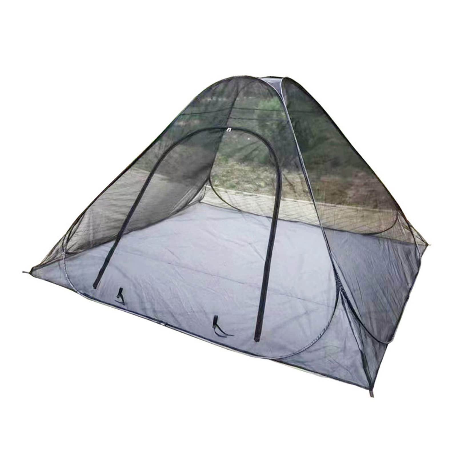Mosquito Camping Net Tent Camping Net Compact and Lightweight Tent Single Pop Up Portable Mosquito Camping Net Tent (Color : Black, Size : 200x200x135cm)