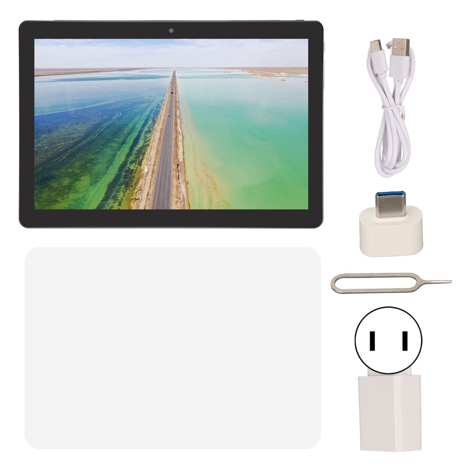 Pomya Tablet, 10.1 Inch 1280x800 IPS LCD Tablet for 9.0, 4G LTE Network Calling Tablet, 4GB RAM 64GB ROM Dual SIM Dual Standby Tablet for Game, Work