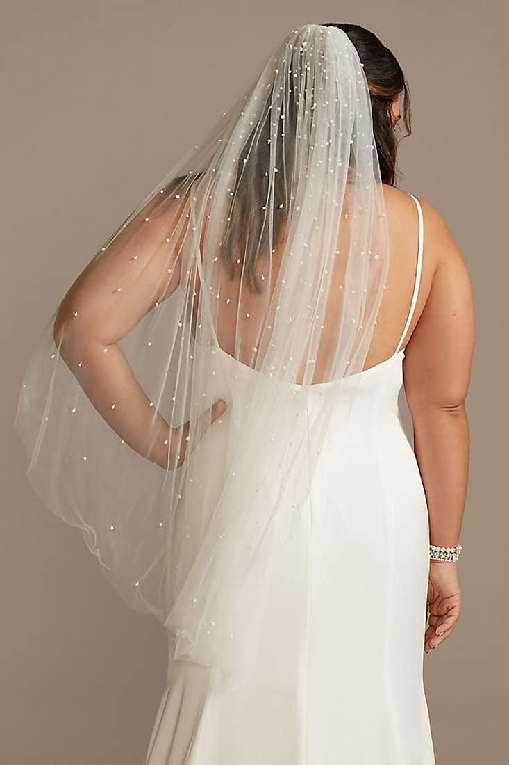 Passat Pearl Wedding Veil With Blusher Short Pearls Veil Birdcage Veil Bridal Hair Comb Veil Bridal Headband Veil