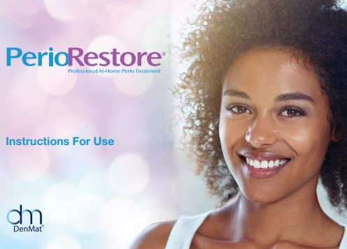 Perio RestoreĀ® Gel 3 Ounce Tube; 1.7% Hydrogen Peroxide Oral Cleansing Treatment; Oral Cleansing Gel. Includes Two (2) Trays for Ease of Application. Mint Flavor, at-Home Treatment
