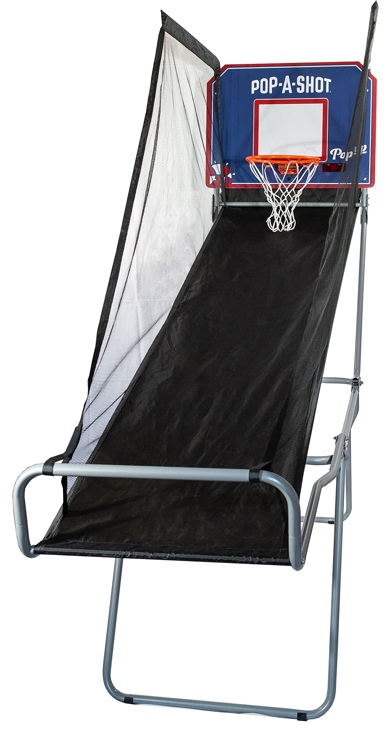 Pop-A-Shot - Pop-Up Game | Arcade Basketball Inside, Out, and On The Go | Infrared Sensor Scoring | 3 Balls | Foldable, Portable, and Tote Bag Included