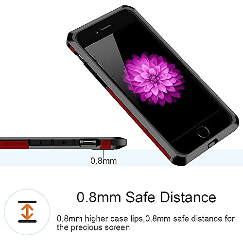 ImpactStrong for iPhone 7 Case/iPhone 8 Case, Heavy Duty Dual Layer Protection Cover (Red)