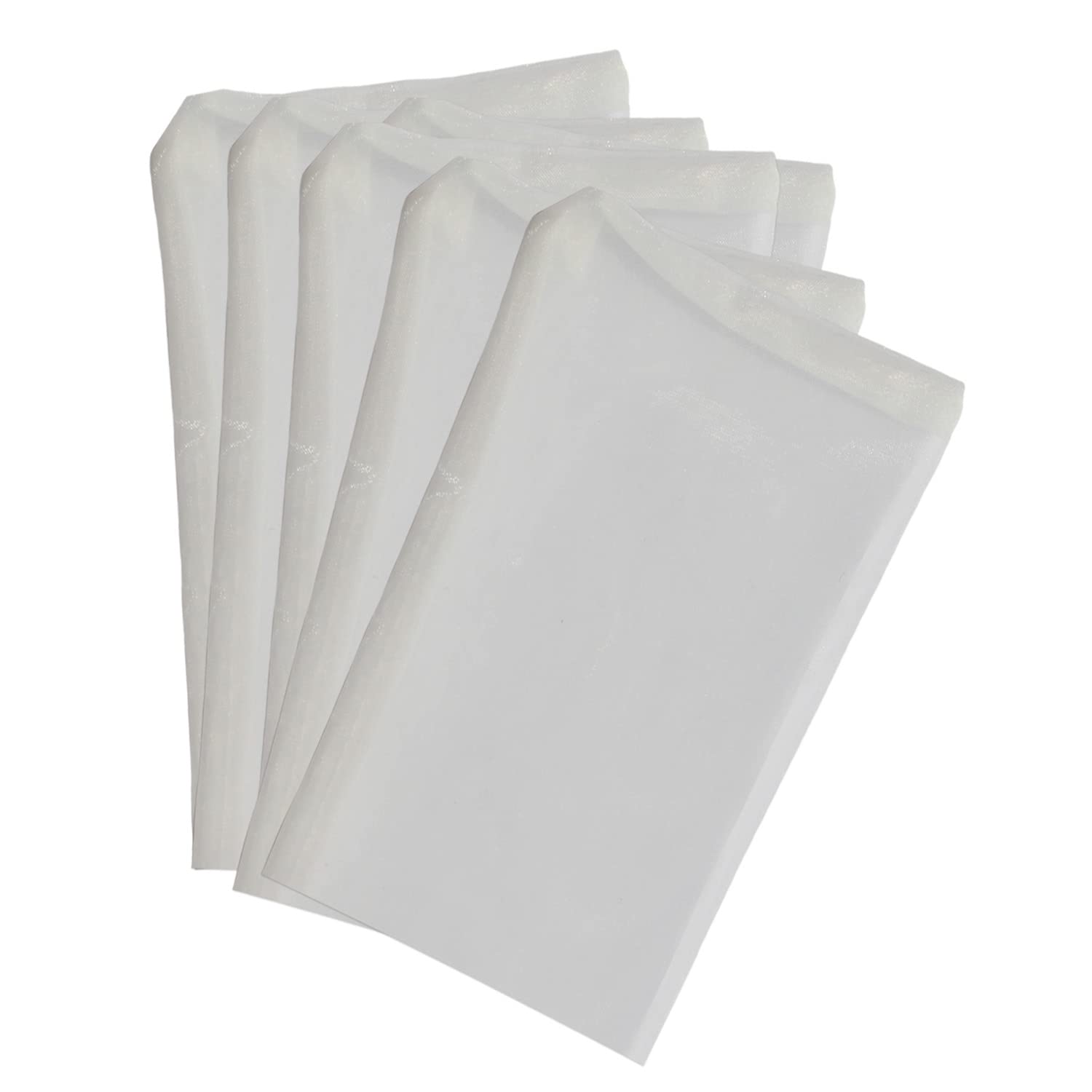 Premium Nylon Tea Filter Bags, 3" x 5", 15 PCS, 72 Micron Mesh Size, Double Stitching, Zero Blowouts, Made in the USA