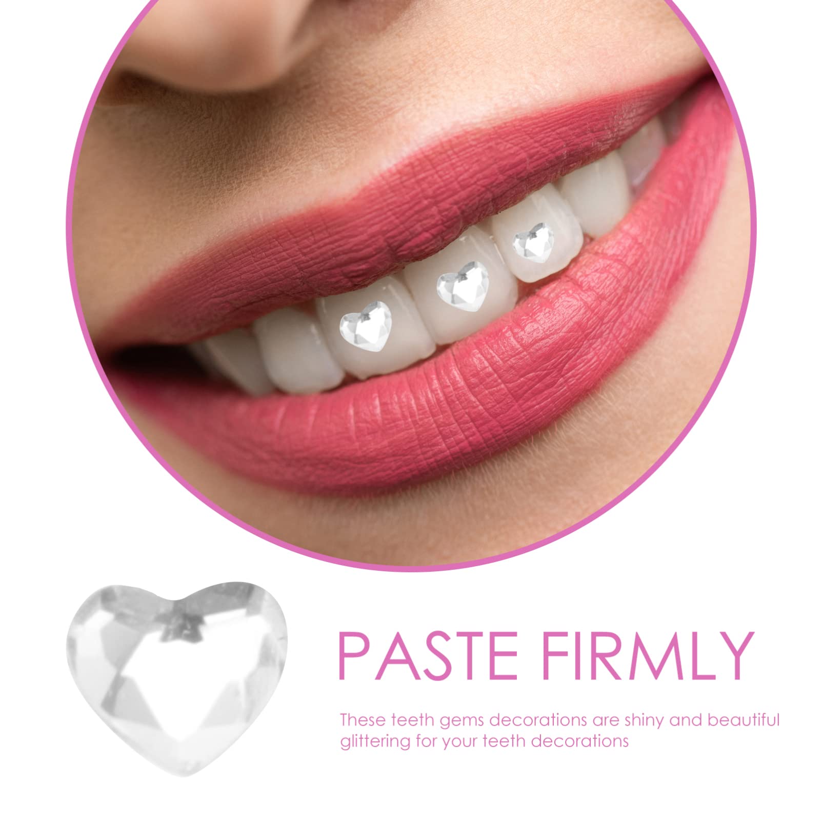 POPETPOP Teeth Jewelry, Tooth Gems Kit, Removable Tooth Ornaments Teeth Diamond for DIY Tooth Decor Nails Decor 10pcs