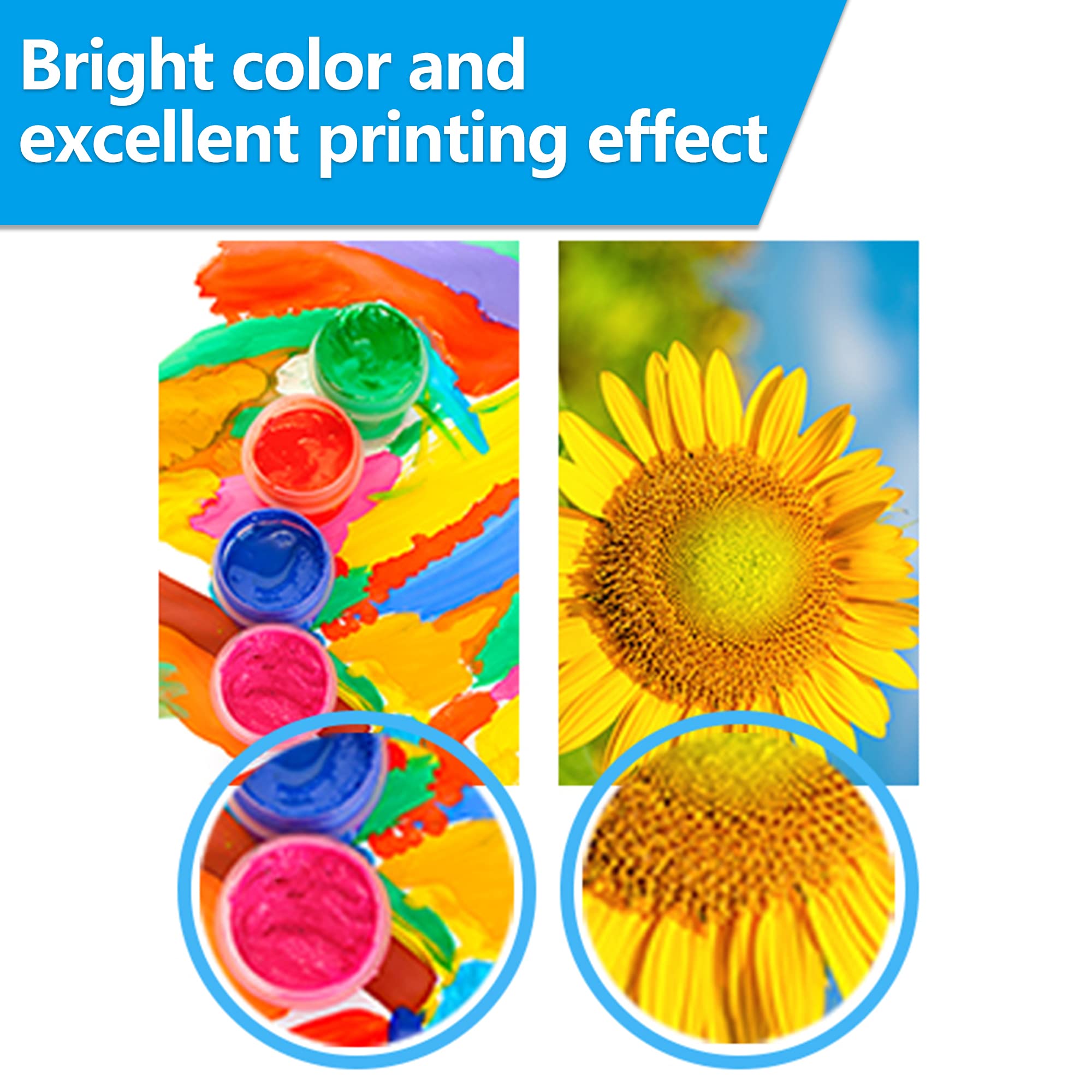 LCL Compatible Ink Bottle Replacement for Canon GI290 GI-290 G1200 G2200 G3200 G4200 G4210 (5-Pack 2Black Cyan Magenta Yellow)