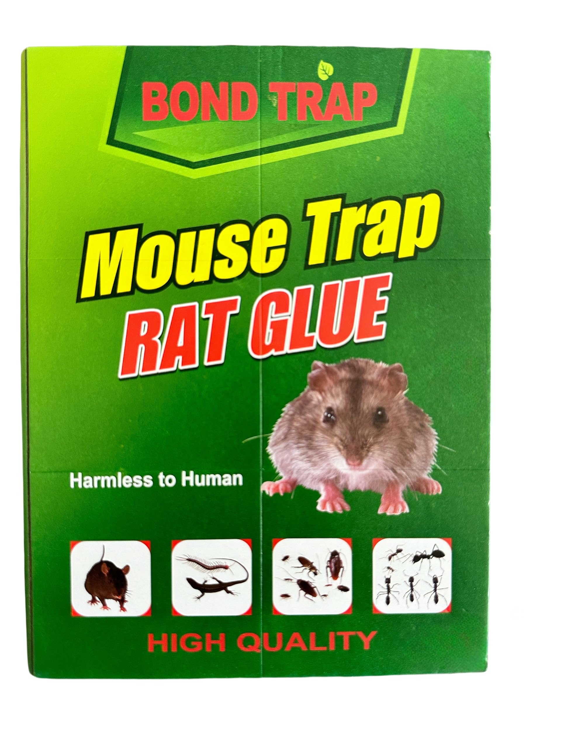 Trible J Mouse & Rat Glue Traps - 9 Pack Strong Adhesive Pest Control Boards for Rodents, Cockroach, and Insects - Safe, Non-Toxic Sticky Traps for Home and Commercial Use (881)