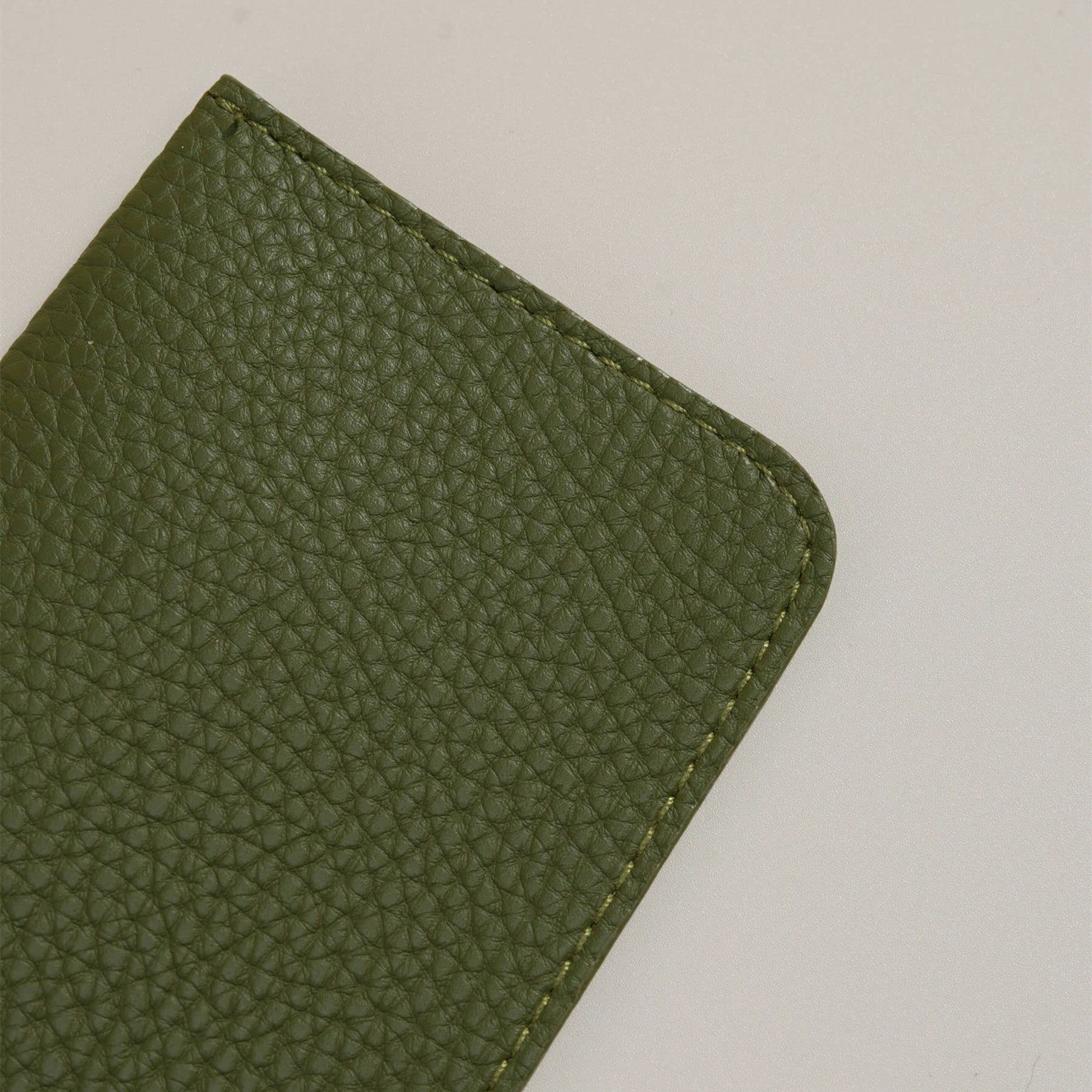 OLETHA Aesthetic Soft Glasses Case, Slim Travel Pouch for Sunglasses Eyeglass Reading Glass, Green