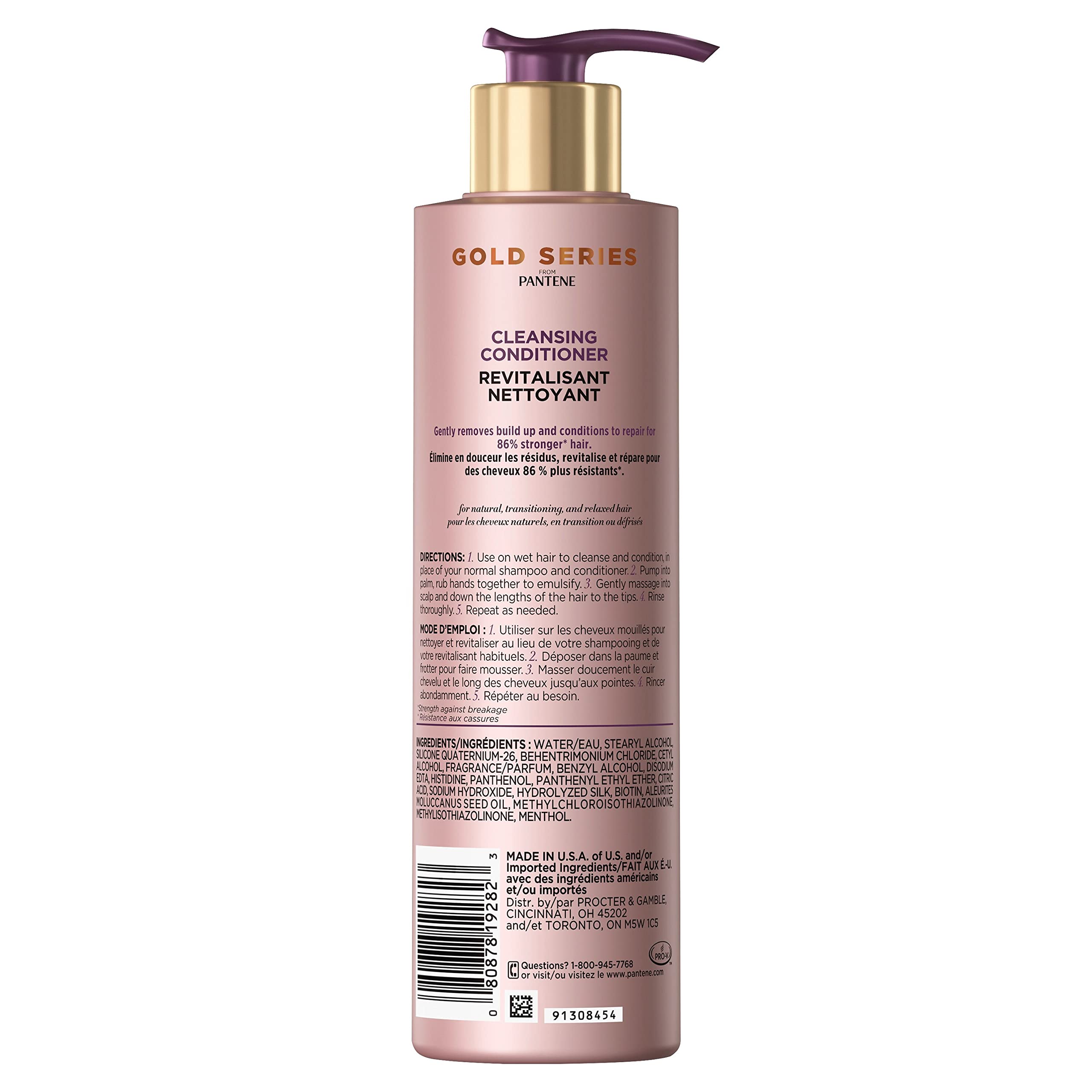 Pantene Pro-V Gold Series Hair Repair Cleansing Conditioner with Biotin, 9.1 fl oz