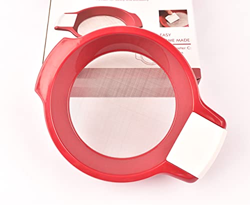 Mini manual flour sieve/juice filter/Sifting Pan Fine Mesh Strainer/Flour Sieve/Icing and Sugar Sifter,60 mesh 6.7 inch