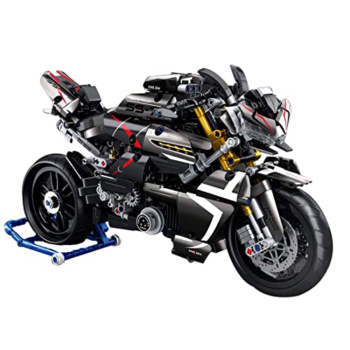 NOSTEA Technics Motorcycle for Suzuki B-King, 1056 pcs, Motorcycle Building Bricks Toy Compatible with Lego