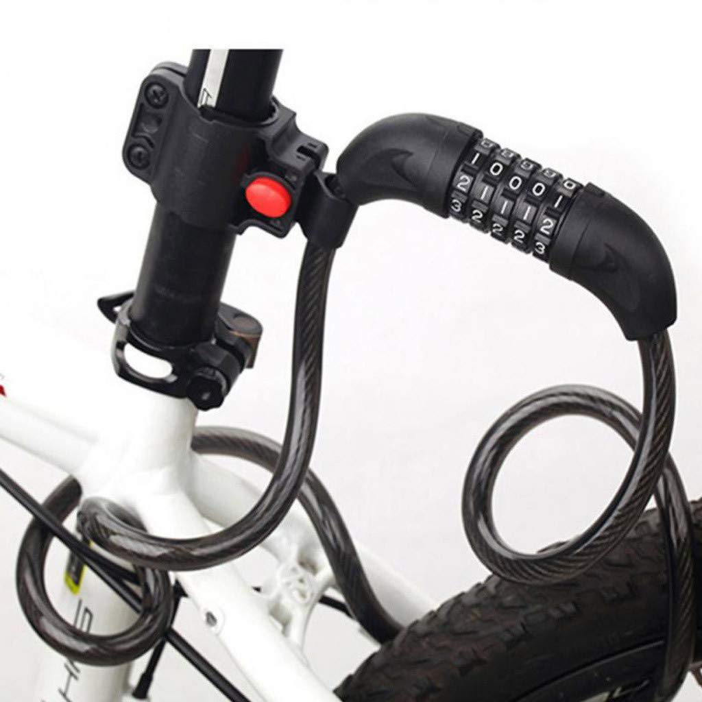 Kids Bike Headlight Steel Anti Lock Lock Wir Bicycle Security for MTB Bicycle Road Password Bike Accessories