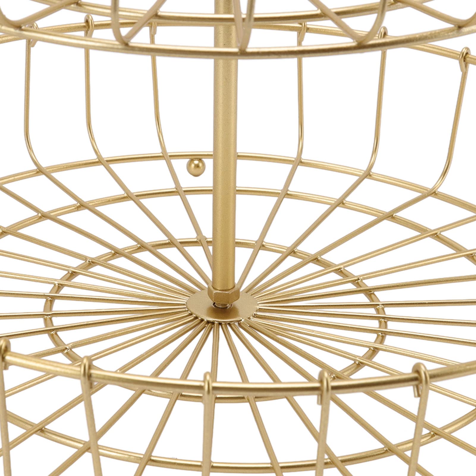 Naroote Fruit Basket Gold Color Nonslip Fruit Basket for Desktop Computer