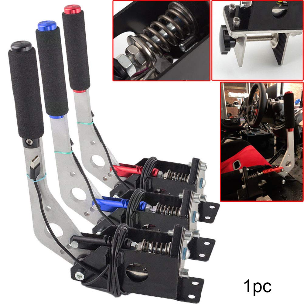 KOET Game Handbrake, Racing Games USB Handbrake for SIM Racing Games G25 G29 T500, Universal Horizontal Drift Rally Racing Handbrake for PC/Windows