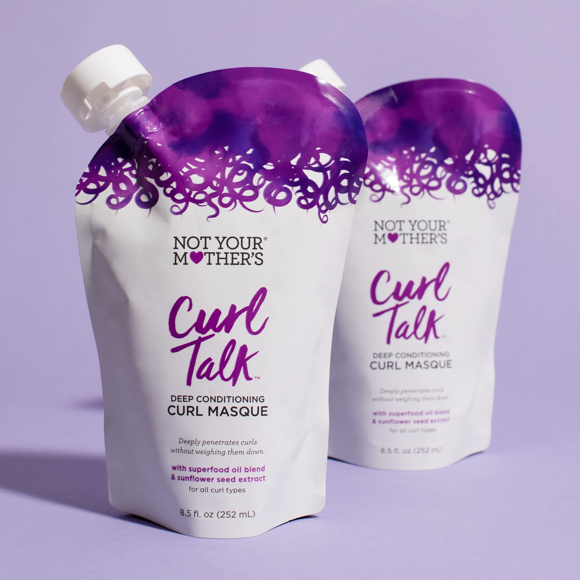 Not Your Mother's Curl Talk Deep Conditioning Curl Masque (2-Pack) - 8.5 oz - Hair Mask for Curly Hair - Moisturize, Condition, Nourish, and Hydrate Natural Curls