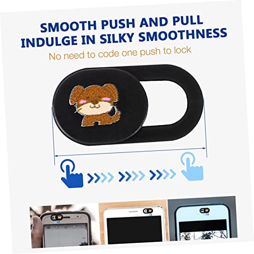 SOLUSTRE Computer Camera Computers Laptops 3pcs Professional Adorable Phone Camera Slide Practical Animal Web Laptop Premium Creative Computer Webcam Cover Multi-Functional Computer Camera Pc Camera